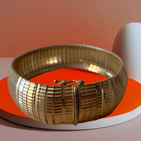 Jewelry | Milor Patterned Texture 925 Bangle Bracelet Made In Italy ...